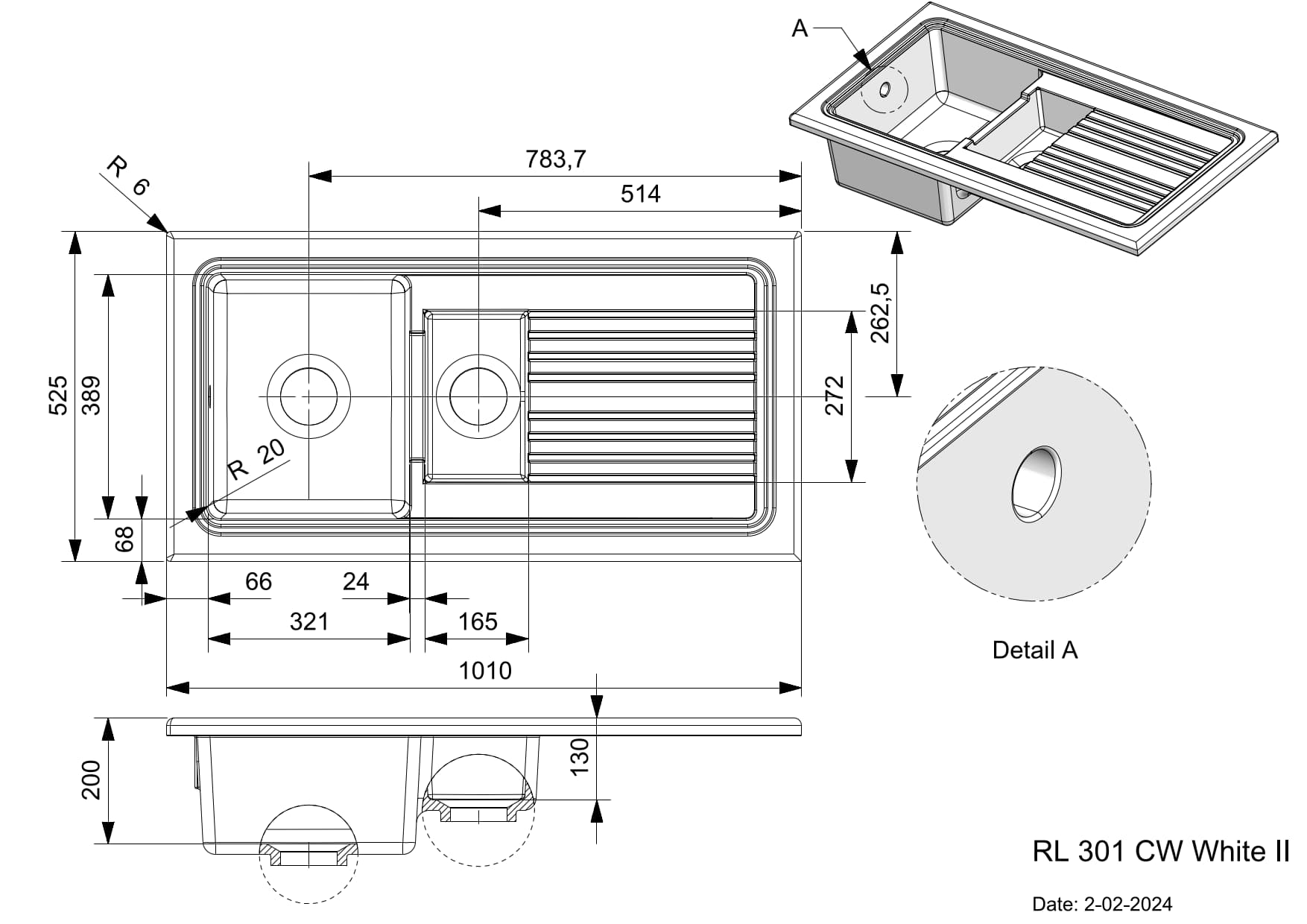 RL 301 CW White II